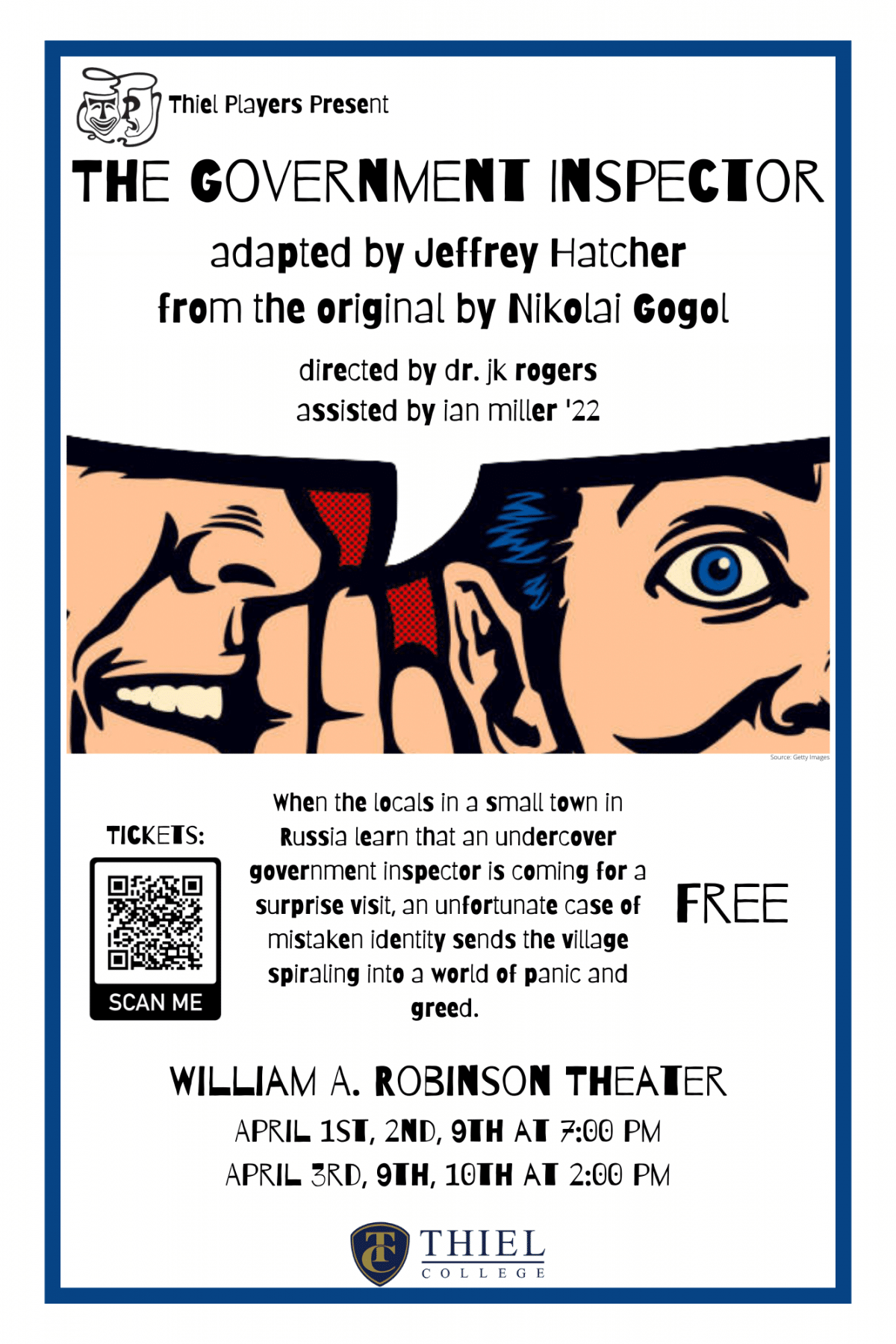 The Government Inspector Poster | Visit Mercer County PA