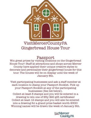 Gingerbread House Tour – Passport | Visit Mercer County PA